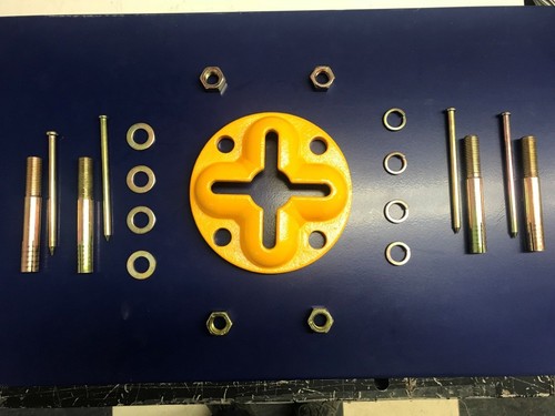 AUTO BODY FLOOR SYSTEM ANCHOR POT SET WITH 4 SLOTS BOLTS INCLUDED | eBay