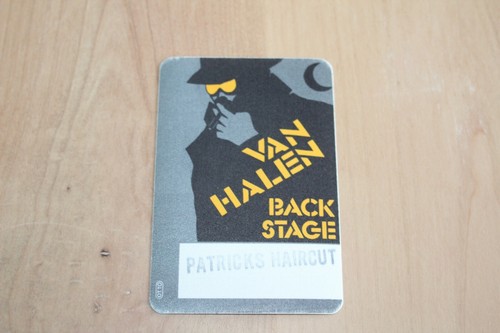 Van Halen - 1984 Backstage Pass - PATRICKS HAIRCUT - FREE WORLDWIDE ...