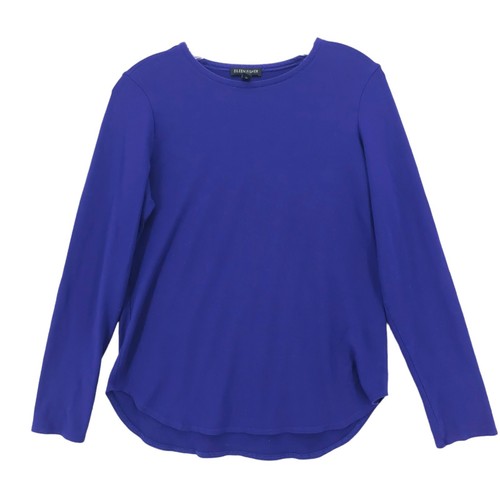 EILEEN FISHER Purple Tee Long Sleve T-Shirt Top Viscose Spandex MEDIUM - READ! | eBay