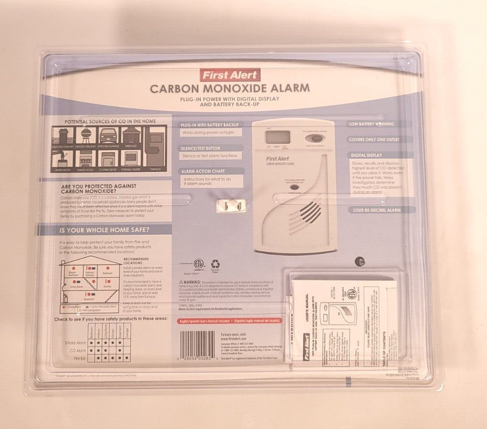 first alert carbon monoxide detector plug in #614614 | eBay