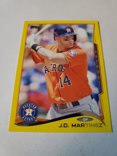 2014 Topps Walgreens Yellow J.D. Martinez #108 Houston Astros | eBay