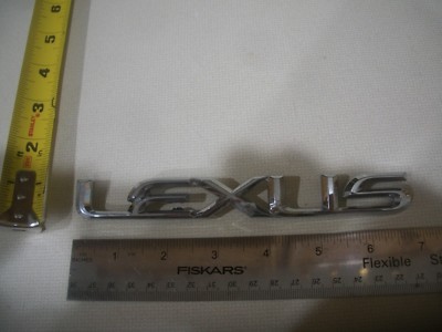 LEXUS LETTERS CHROME EMBLEM OEM ORIGINAL USED BAGDE GENUINE | eBay