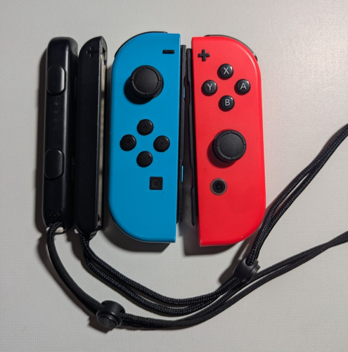 Nintendo Switch Joy cons Neon Blue/Red Pair Controller Genuine OEM (New ...
