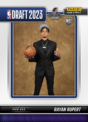 2023 Panini Instant NBA DRAFT NIGHT #27 RYAN RUPERT TRAILBLAZERS RC ...