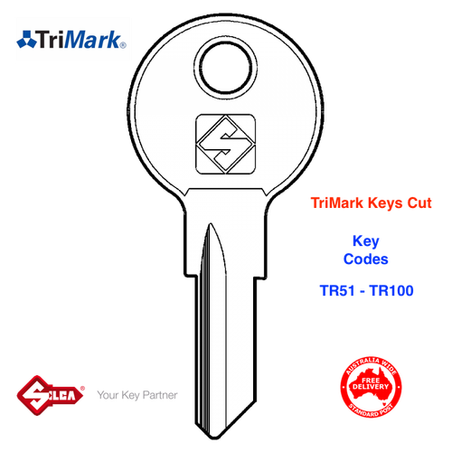 TriMark, Winnebago Motorhome & RV Keys Cut To Code Number TR51-TR100 ...