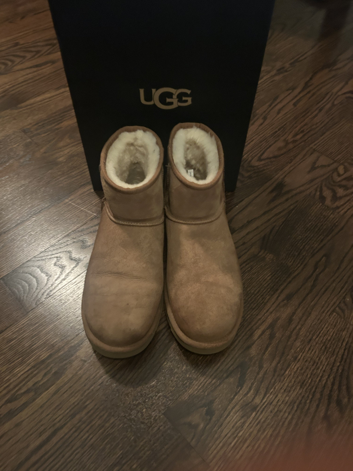 UGG Men’s Classic Mini Chestnut Suede Boots - Gem