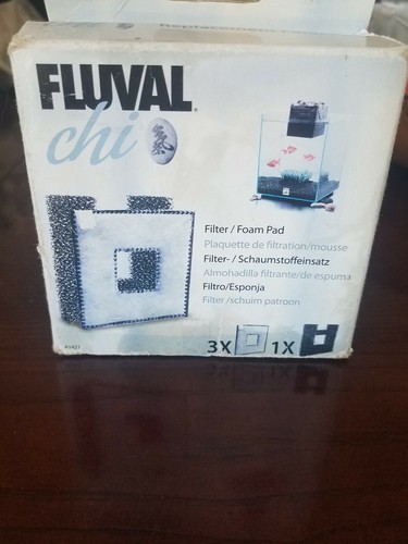 Fluval Chi Filter Replacement- 3 Filter Cartridges and 1 Foam ...