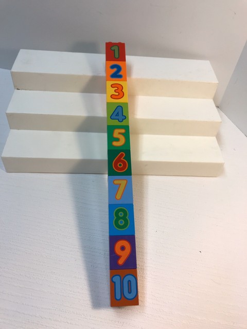Lego Duplo Numbers Blocks Bricks 10 Pieces Lot Learn Counting Fun 1-10 ...