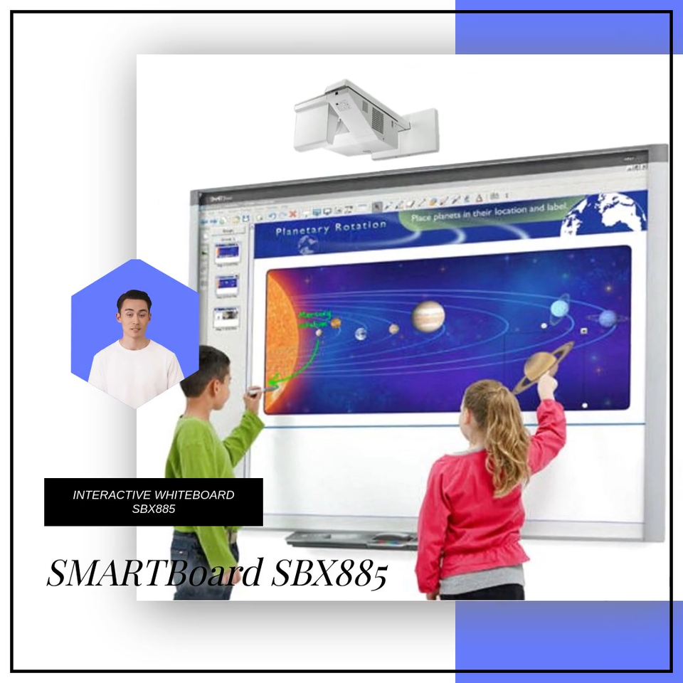 Interactive Smart Board SBX885 and Epson Short throw projector | eBay