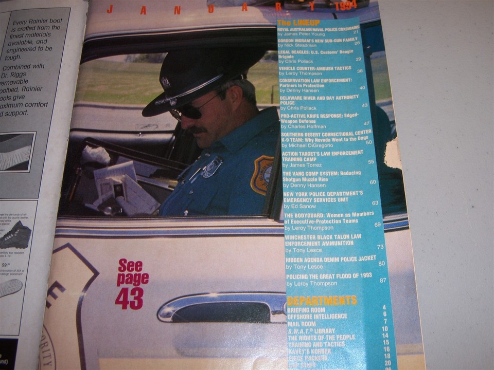 SWAT Survival Weapons and Tactics Magazine January 1994 | eBay