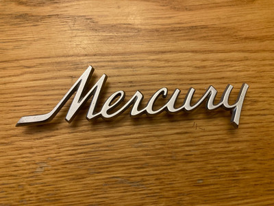 Mercury emblem script. 60's or 70's | eBay