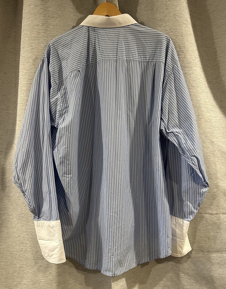 Donald J Trump Signature Collection Men’s French Cuff Shirt Striped 18 ...