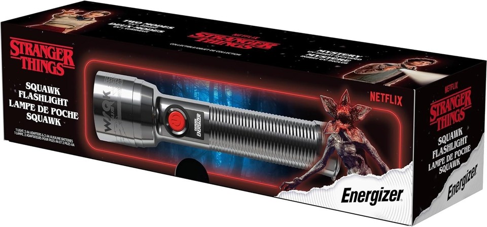 Stranger Things Squawk Retro LED Flashlight, Water Resistant and Drop ...