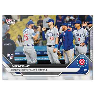 2025 Topps Now Card 66 Gage Workman - 1st 2 Career Hits RC-Free ...