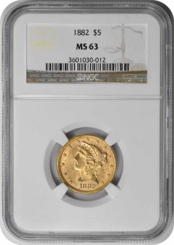 1882 Year Half Eagle $5 US Gold Coins (Pre - 1933) for sale | eBay