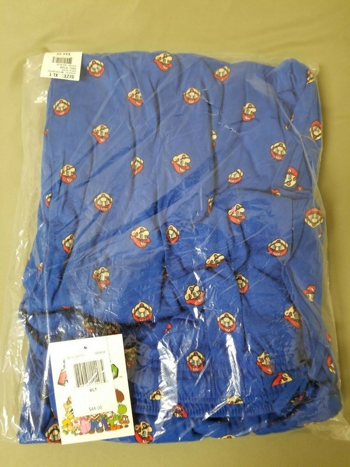 New Nintendo Super Mario Drawstring Sleep Lounge Pants. retail 34.00 | eBay