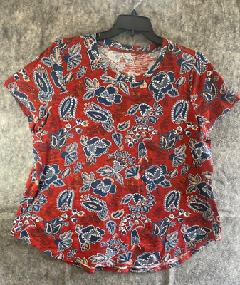 Wonderly Plus Size 1X Blouse Top Blouse Floral Dolman Sleeve | eBay