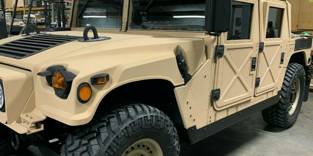 Jack Rails HMMWV Rock Sliders HUMVEE M998 M1123 etc... HUMMER H1 GMV ...