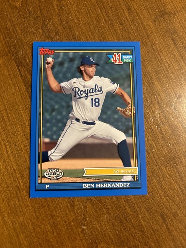 Ben Hernandez 2021 Topps Pro Debut Blue PD-178 Kansas City Royals /150 ...