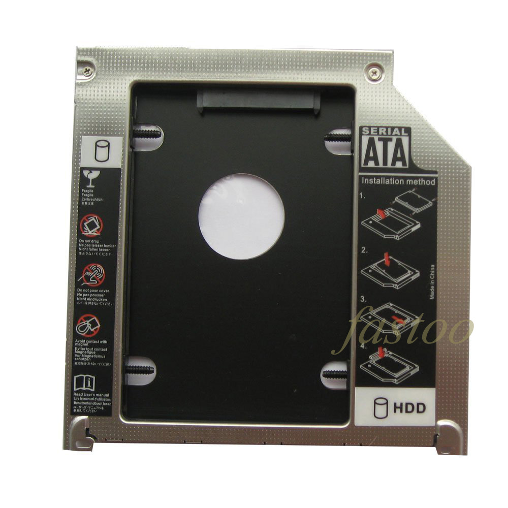 For Apple Macbook Pro Unibody 2nd HDD SSD SATA Hard Drive Caddy Optibay ...
