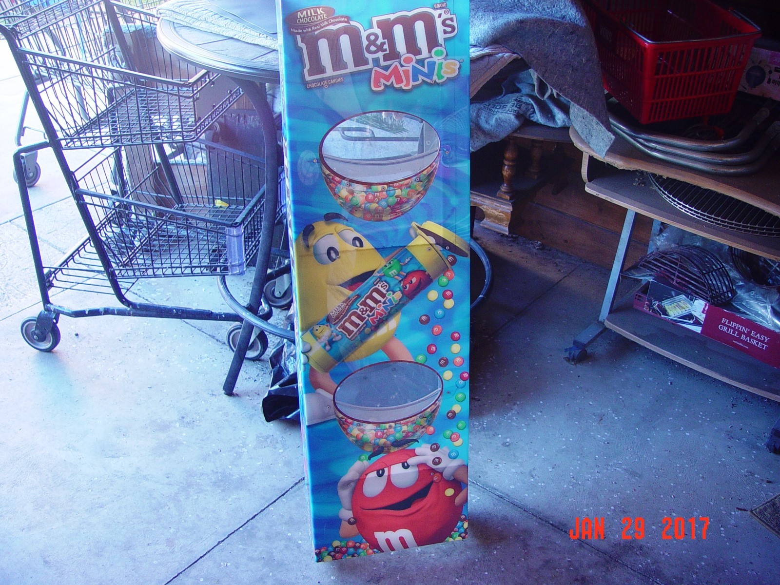 M&M CANDY DISPLAY, WALL MOUNT, TWO TRAYS | eBay