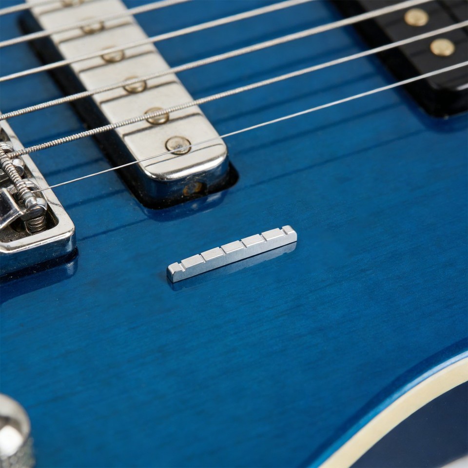 Titanium Alloy Nut for ST Electric Guitar, 43MM/1.69" Pre-slotted Nut ...