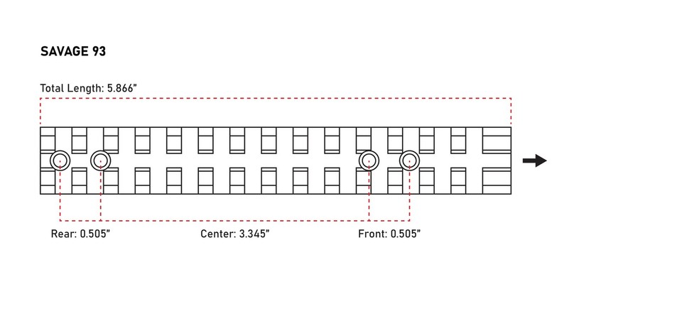 Picatinny Rail Mount for Savage 93 / 93r17 / Mark II Rifles | eBay
