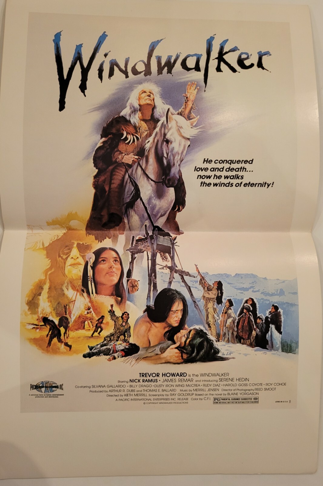 MOVIE POSTER ~ Windwalker 1981 Original 14x22" Trevor Howard Serene ...