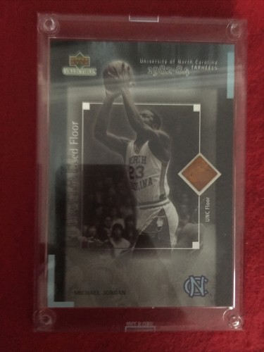 Upper Deck - Michael Jordan UNC Game-Used Floor Card 1982-1984 #d 0651 ...