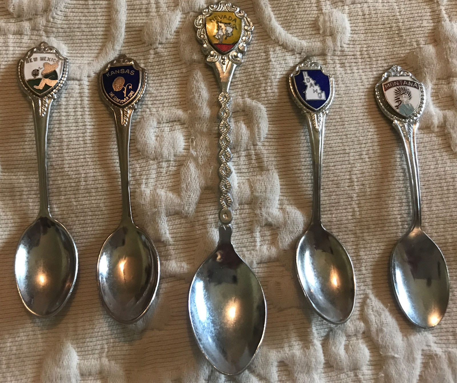 5 Vintage State Souvenir Collector Spoons | eBay