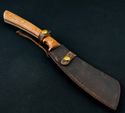 men waist belt bag knife blade sheath machete holder cow leather coffee ...