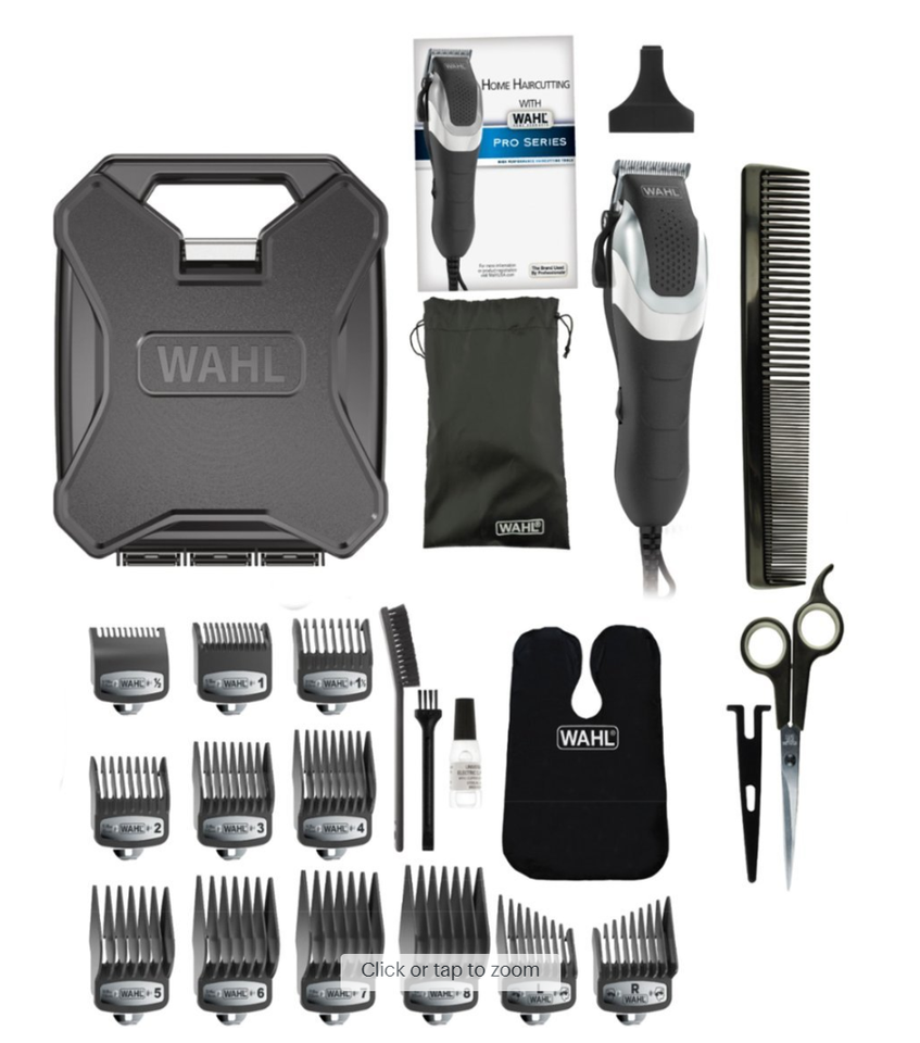 Wahl Clipper Pro Series Hair Cutting Kit with Self Sharpening Blade ...