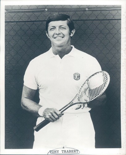 1975 Photo Tony Trabert Tennis Player Racquet Smiling Sports Vintage ...