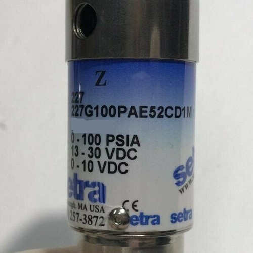 SETRA MODEL 227 ULTRA-HIGH PURITY PR TRANSD 0-100PSIA 227G100PAE52CD1M ...