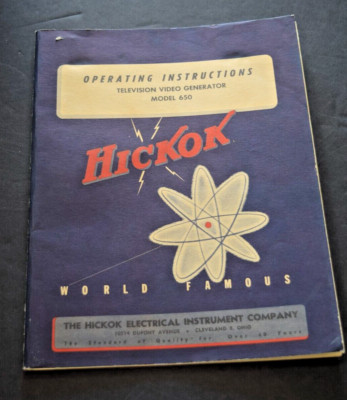 Manuals & Books - Vintage Hickok