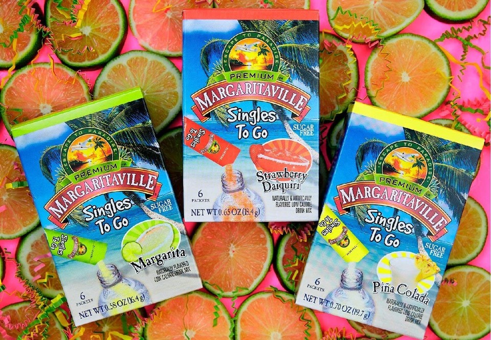 Singles To Go Margarita Drink Mix: 36 Sugar-Free Packets for Instant ...