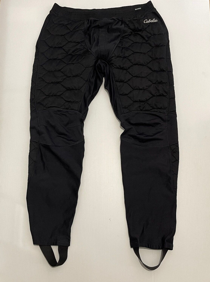 Cabelas Base Layer Pants Mens Large Tall Black ECWCS Polartec Waffle ...