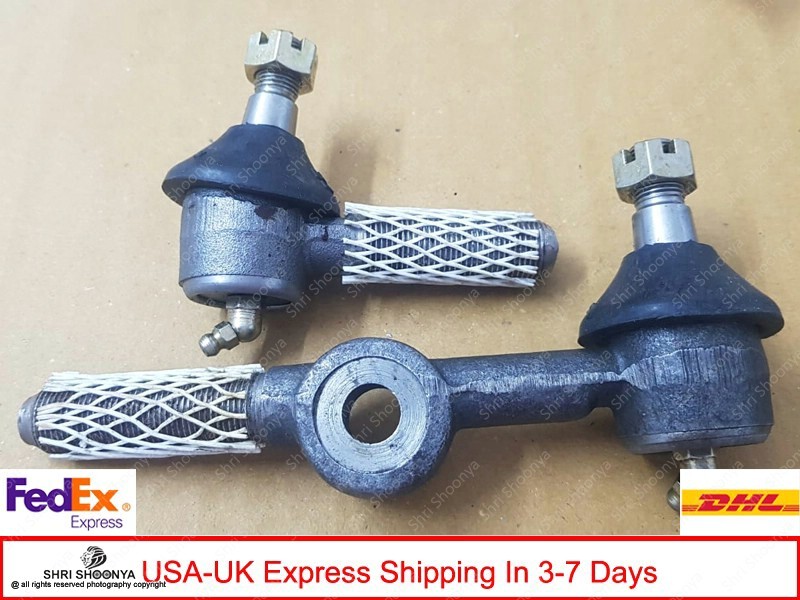 TIE ROD END LH THREAD SET WITH HOLE FOR WILLYS JEEP CJ2A CJ3A CJ5 45-71 ...