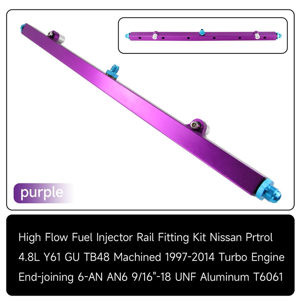 High Flow Fuel Injector Rail Kit For Nissan Patrol 4.8L Y61 GU TB48 ...