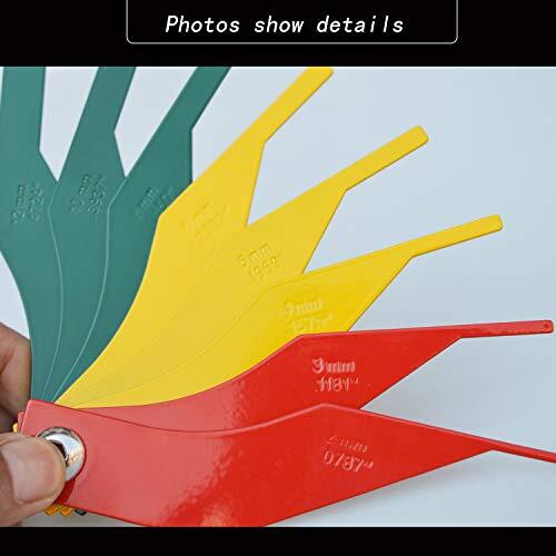 8-Pc Brake Lining Thickness Gauge Measure Disc and Drum Brake Pads, 4 ...