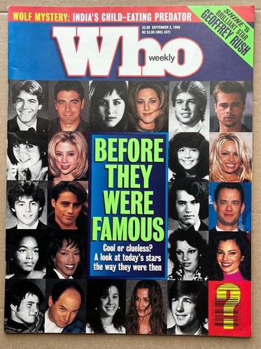 Who Weekly Magazine - Before They Were Famous - September 2, 1995 ...