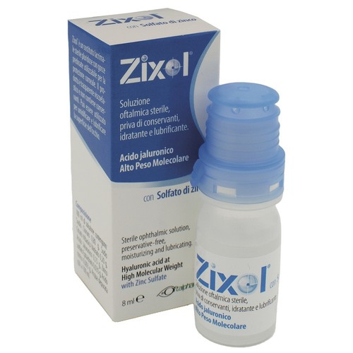 Collyre hydratant et lubrifiant Zixol, 8 ml - acide hyaluronique pour ...