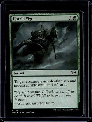 Horrid Vigor - 184 - Foil - DSK - NM - MTG Magic the Gathering | eBay