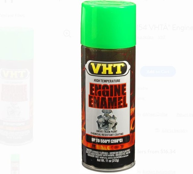 VHT High Temperature Spray Paint Engine Enamel GRABBER Green SP154 X 3 ...