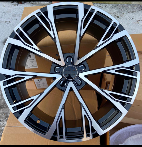 20" 551 black pol alloy wheels audi vw q2/q3/q5/q7/q8 a4/a5/a6/a7/a8 ...