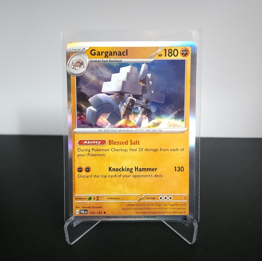 Pokémon TCG Garganacl Scarlet & Violet - Paldea Evolved 123/193 Holo ...