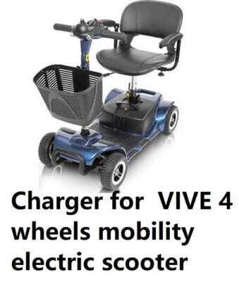 🔥ac adapter Battery Charger for VIVE 4 wheels mobility electric scooter ...