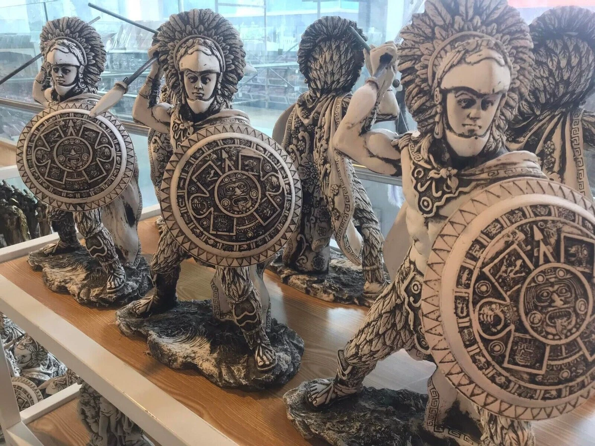 Aztec Eagle Warrior Statue