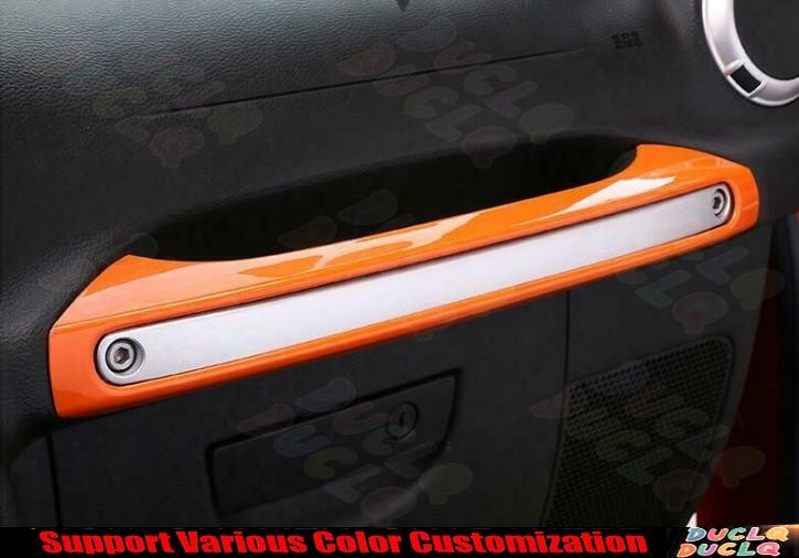 For Jeep Wrangler JK 11-2017 Bright Orange Co-Pilot Passenger Handle ...