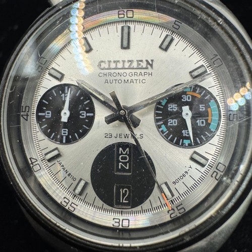 Citizen Challenge Timer 4-901011Y Cal.8110 Vintage Day Date Automatic ...